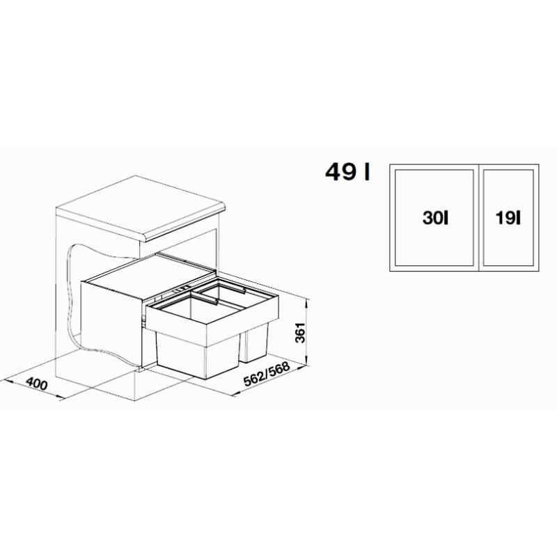 Система сортування BLANCO SELECT II 60/2 (526203)